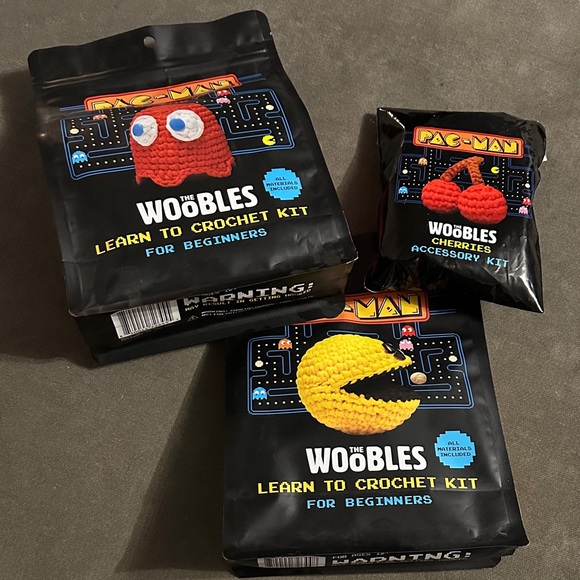 Woobles | Other | The Woobles Pacman Crochet Kit Black | Poshmark